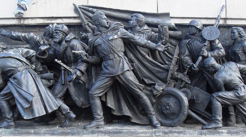 Soviet Army monument in Sofia daubed on 74th anniversary of invasion of ...