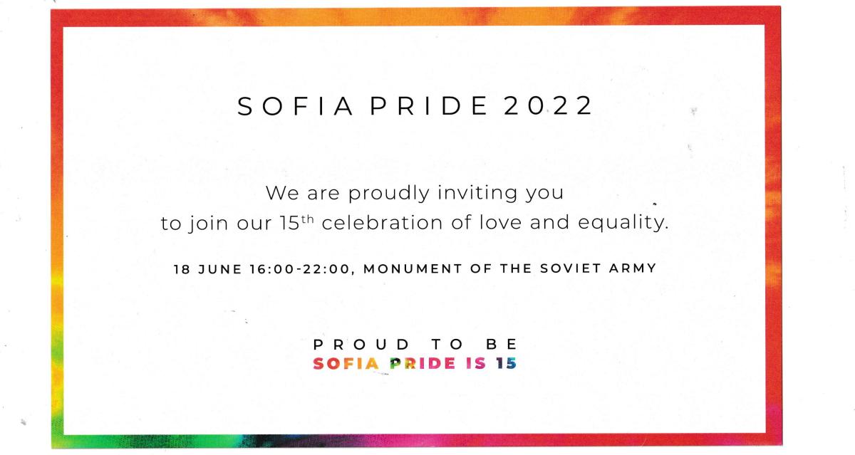 Sofia Pride 2022: ‘Proud to Be’ – and solidarity with Kyiv Pride – The Sofia Globe