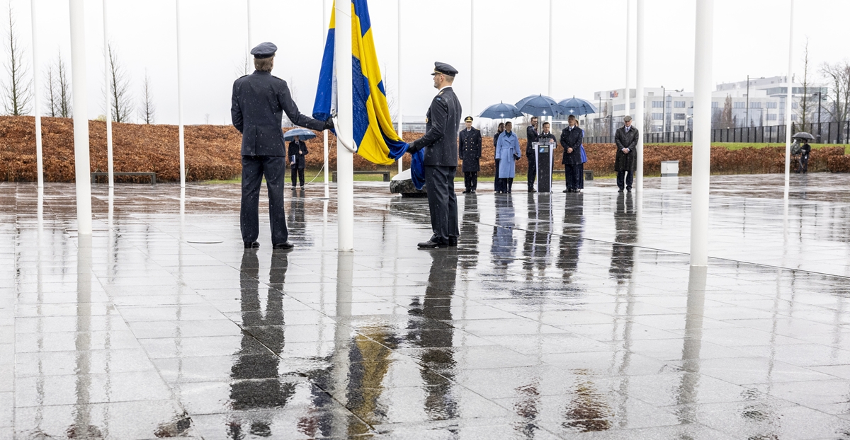 Swedish flag raised at Nato Headquarters – The Sofia Globe